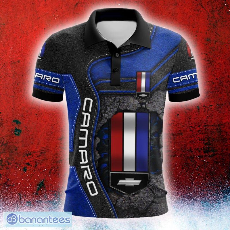 Car Racing Chevrolet Camaro Logo Hidden Truck Leather Pattern 3D Polo ...