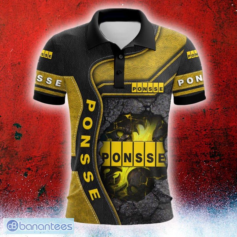 Car Racing Ponsse Logo Hidden Truck Leather Pattern Polo Car AOP ...