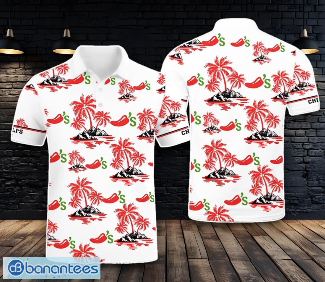 Chili's 3D Polo Shirt Coconut Tree Pattern For Men Women - Banantees