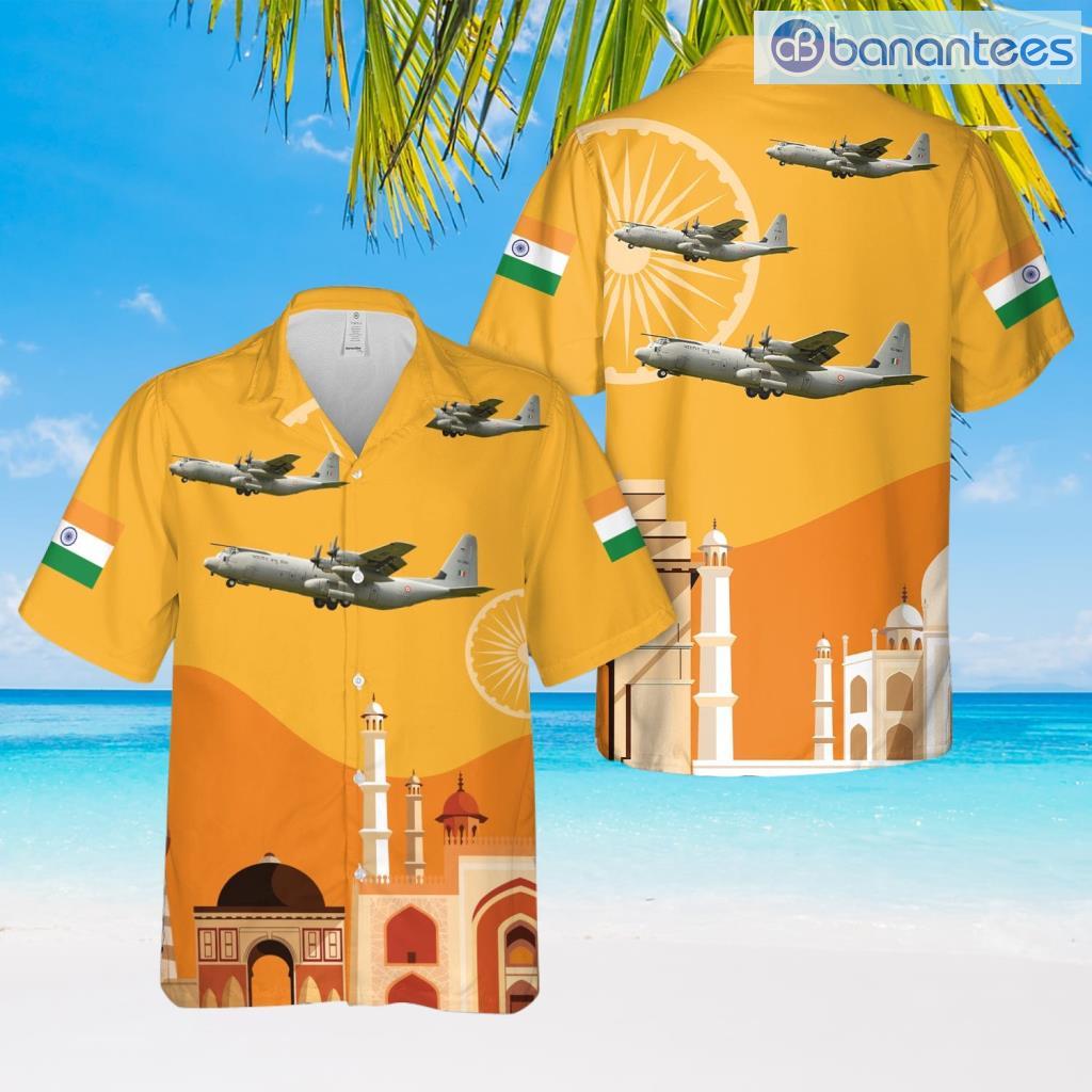 Indian Air Force Lockheed C-130j-30 'kc-3801' Hawaiian Shirt - Banantees