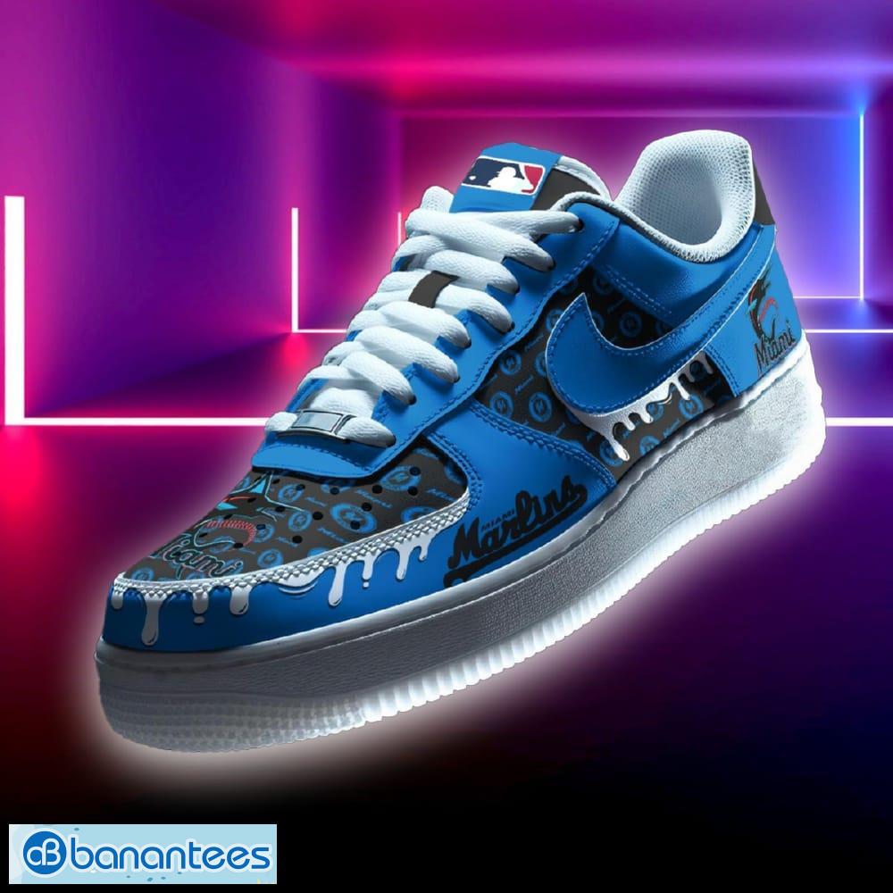 Miami Marlins AF1 Sneaker Ideas For Fans Gift Air Force 1 Shoes - Banantees