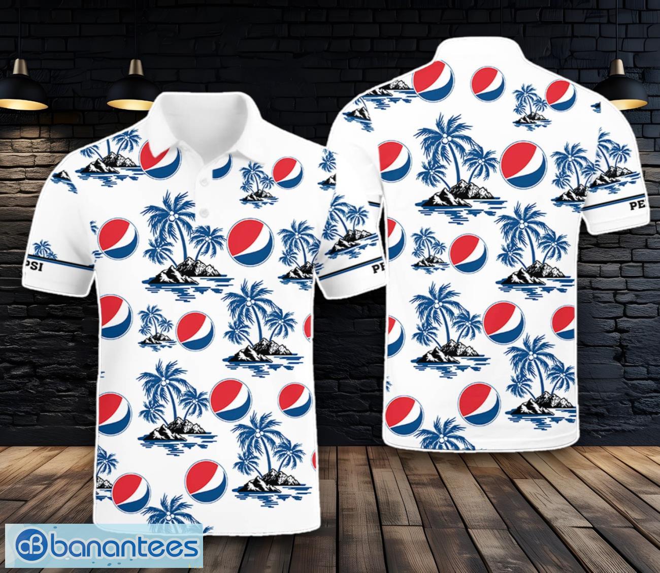 Pepsi 3D Polo Shirt Coconut Tree Pattern For Men Women - Banantees