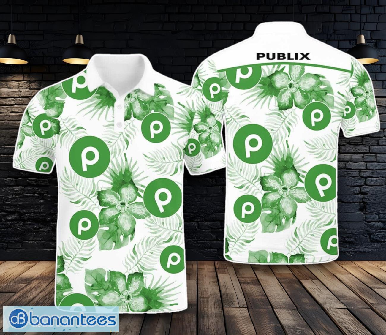 Publix 3D Polo Shirt Flower Pattern For Men Women - Banantees