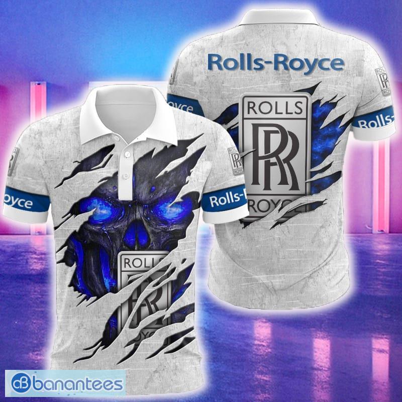 Rolls Royce Car Skull Awakens Logo 3D Golf Polo Shirt - Banantees