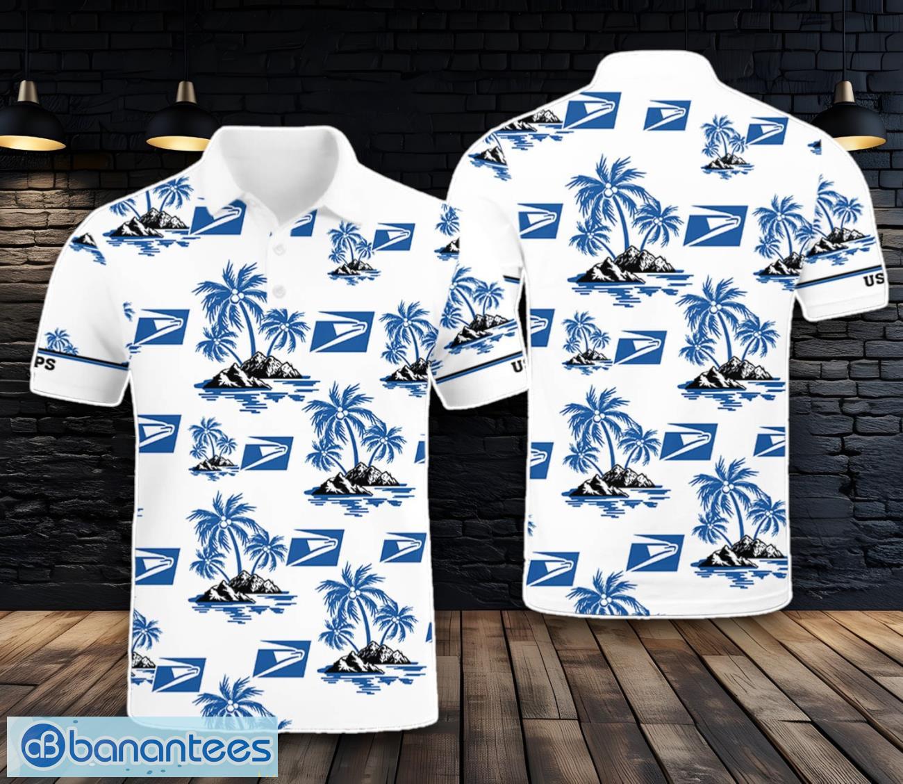 Usps 3D Polo Shirt Coconut Tree Pattern For Men Women - Banantees