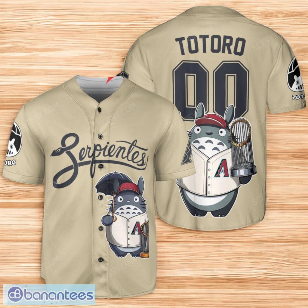 Arizona Diamondbacks x Totoro Studio Ghibli with Trophy Custom Baseball ...