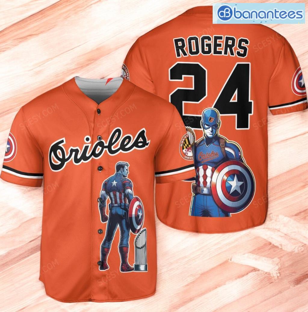 Baltimore Orioles x Marvel Captain America Steve Rogers with Trophy ...