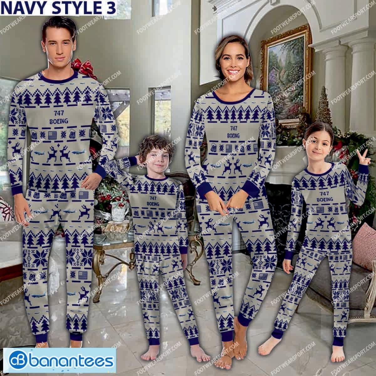 Boeing 747 Aircraft Pajamas Set Family Men Women Children Christmas ...