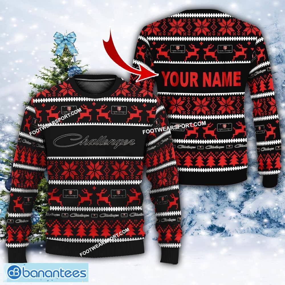 Personalized Dodge Challenger Car Racing Ugly Xmas Sweater Gift ...