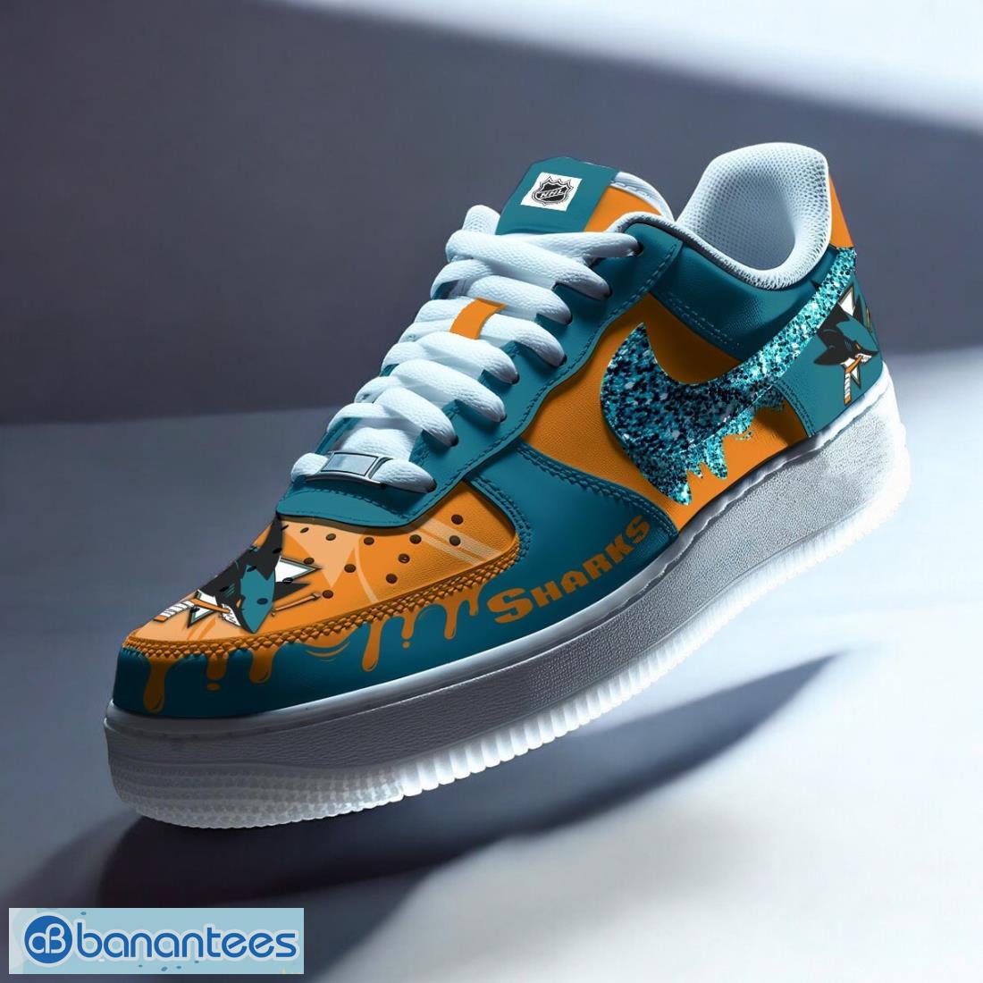 San Jose Sharks Air Force Shoes Walk with Pride in Your Team Colors ...