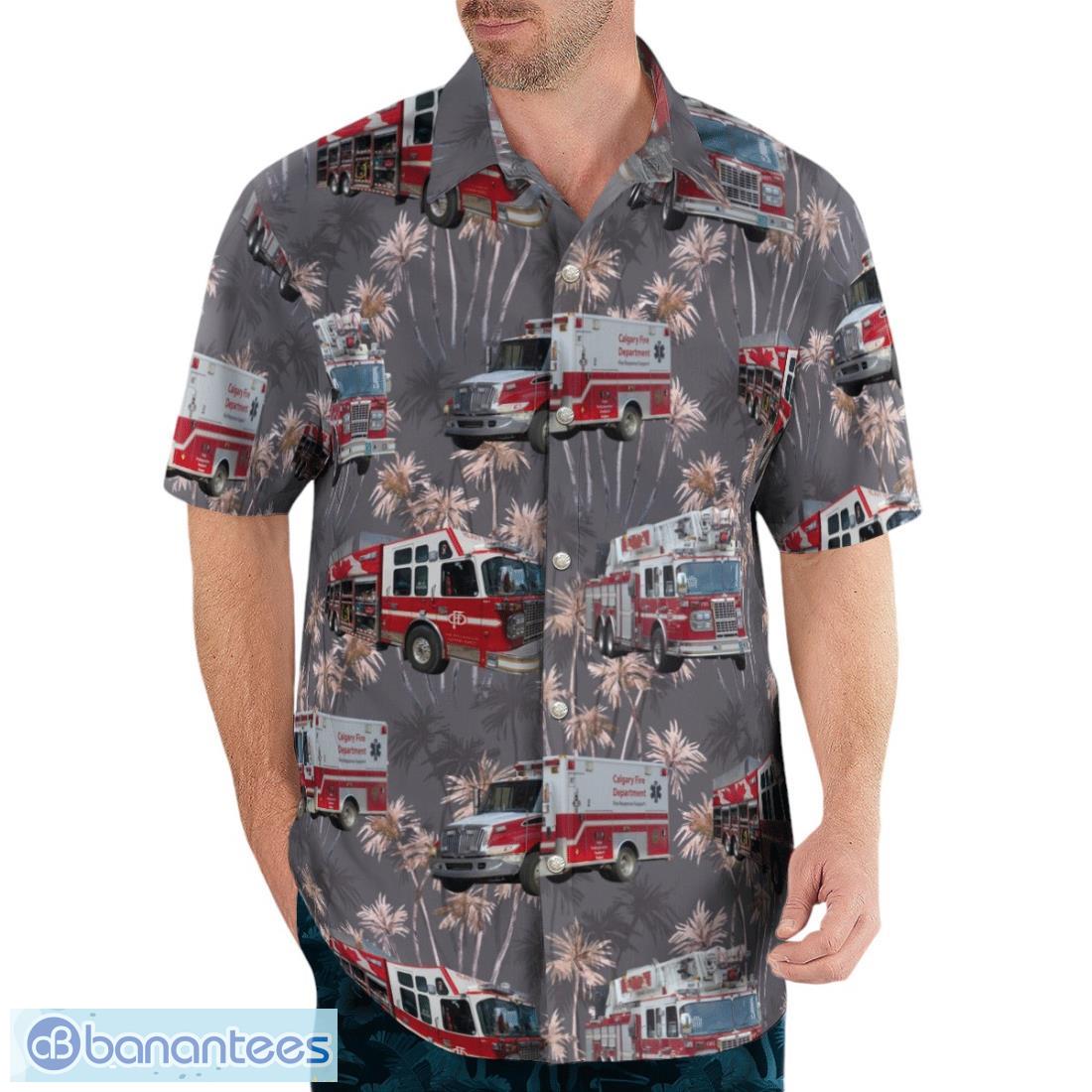 Calgary Fire Department CFD, Alberta, Canada Fleet Hawaiian Shirt ...