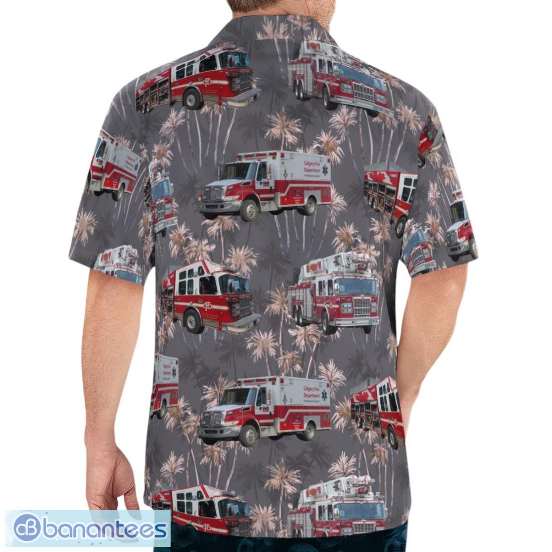 Calgary Fire Department CFD, Alberta, Canada Fleet Hawaiian Shirt ...