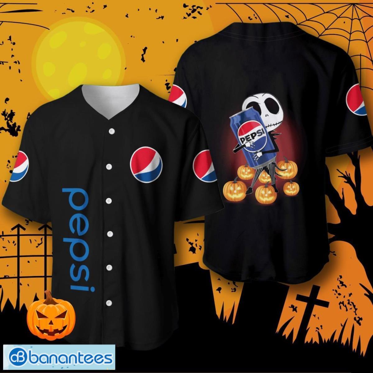 Jack Skellington Hug Pepsi Hocus Pocus Halloween Baseball Jersey ...